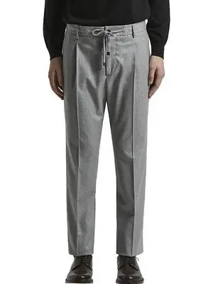 Peserico Relaxed-fit Drawstring Trousers - Silver