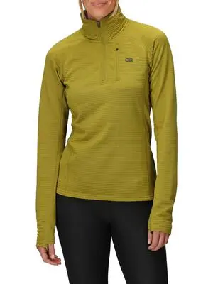 OUTDOOR RESEARCH Vigor Grid Fleece Quarter Zip - Rainforest