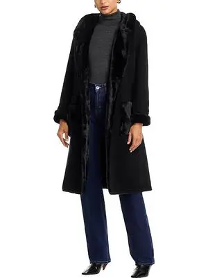 Kobi Halperin Valentine Hooded Coat - Black
