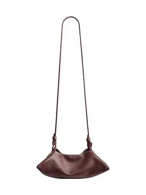 Altuzarra Origami Mini Eyelet Leather Crossbody - Maroon