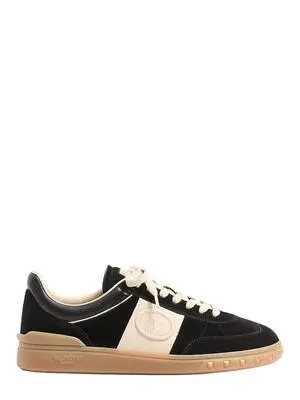 Valentino Garavani Leather Sneakers - Black Multi
