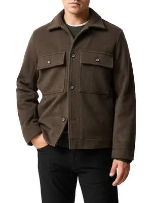 Rodd & Gunn Virgin Wool Blend Trucker Jacket - Olive