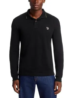 Paul Smith Long Sleeve Polo Shirt Black