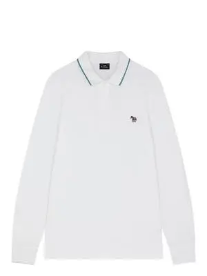 Paul Smith Long Sleeve Polo Shirt White