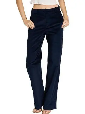 WAYF X Sara Walker Lee Velveteen Pants - Navy