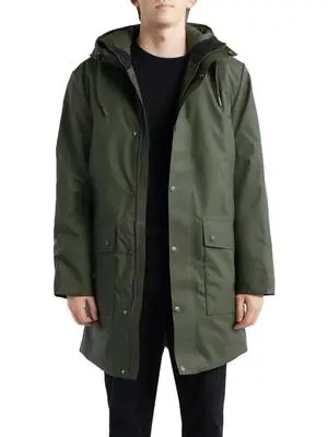Rains Nome Long Waterproof Parka - Green