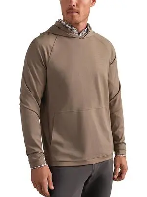 RHONE Waffle Tech Hoodie Foggy Taupe