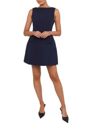 PETAL & PUP Lorne Sleeveless Minidress - Navy