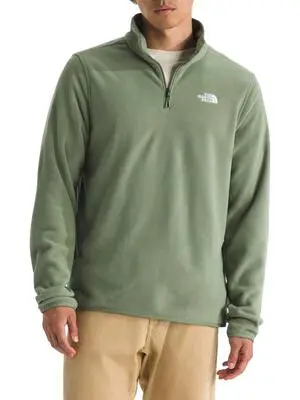 The North Face Glacier Fleece Quarter Zip Pullover - Bark Mist