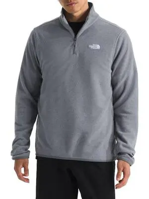 The North Face Glacier Fleece Quarter Zip Pullover - Tnf Mid Grey Heather
