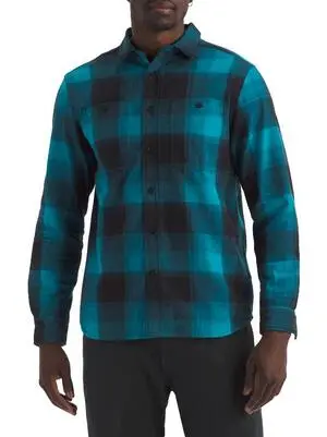 The North Face Arroyo Plaid Cotton Flannel Button-up Shirt - Dusk Blue Tnf Shadow Plaid