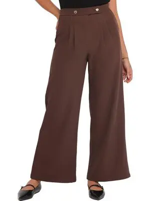 PETAL & PUP Corfu Pleat Front Wide Leg Trousers