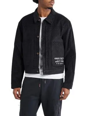 HONOR THE GIFT Corduroy Jacquard Jacket - Black