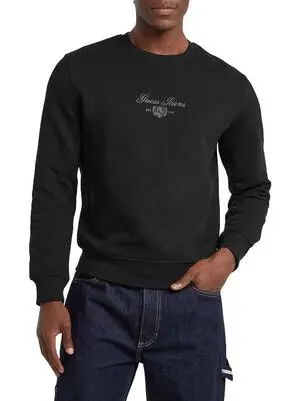 Guess Embroidered Logo Sweatshirt Jblk