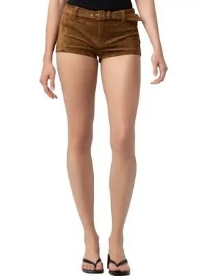 Blanknyc Belted Low-rise Microshorts - Wide Open