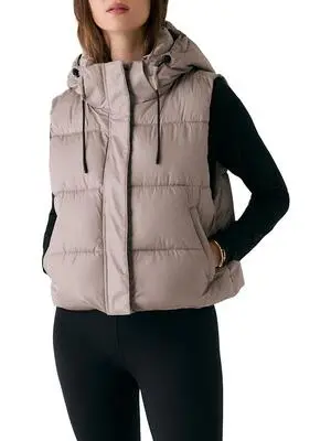 LOLE London Waterproof Hooded Vest - Pebble