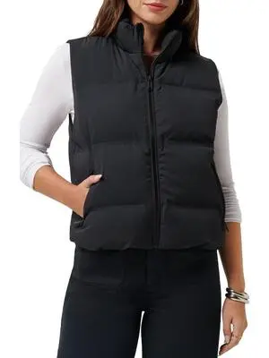 Travis Mathew Moontide Quilted Vest Black