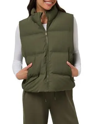 Travis Mathew Moontide Quilted Vest Grape Leaf
