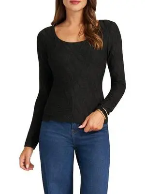 Matty M. Rowan Knit Top - Black