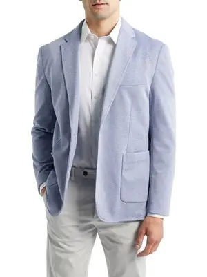 DANIEL HECHTER Heathered Stretch Twill Sport Coat Blue