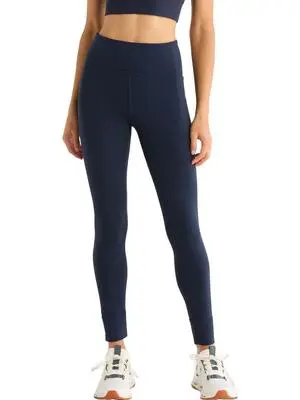 Zella Cozy Tech Pocket Leggings Navy Sapphire