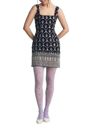 HOLICHIC Sarina Sleeveless Embroidered Minidress - Black