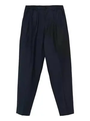 BE ABLE Pleated Trousers With Elasticated Waist - Blue