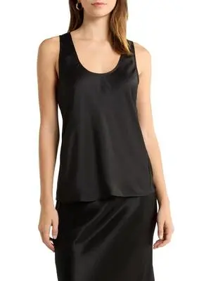 FAVORITE DAUGHTER Clean Cut Tank - Black
