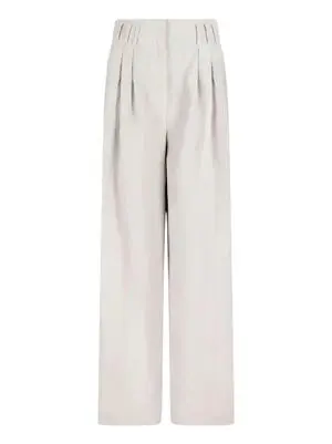 Giorgio Armani Pleated-front Trousers - Grey
