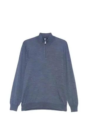 Fedeli Half-zip Top - Blue