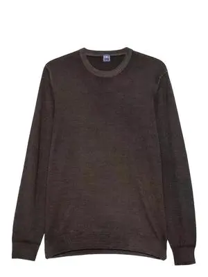 Fedeli Merino-wool Top - Brown