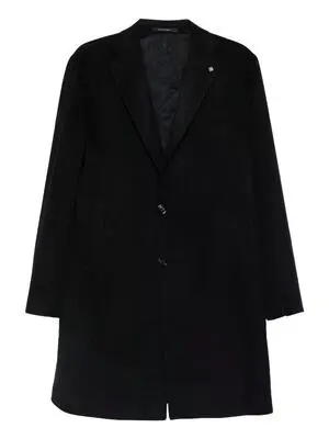 Tagliatore Button-fastening Tailored Coat - Black