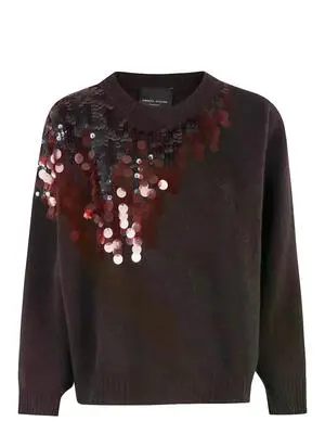 ROBERTO COLLINA Sequin-embellished Sweater - Red