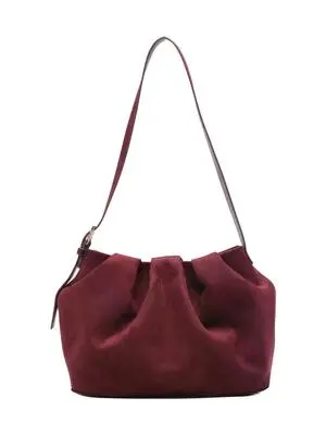 THEMOIRE Tia Gathered Shoulder Bag - Red