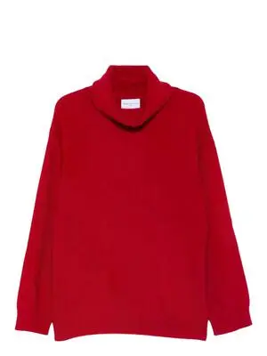 ISABELLE BLANCHE Funnel-neck Jumper - Red