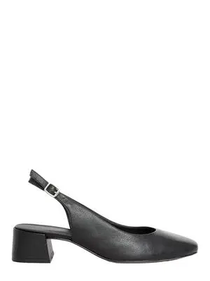 STUDIO CHOFAKIAN 35mm Slingback Pumps - Black