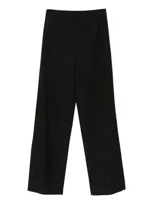 ISABELLE BLANCHE Rhinestone-embellished Trousers - Black
