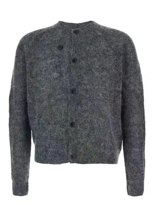 TONYWACK Crew-neck Cardigan - Grey