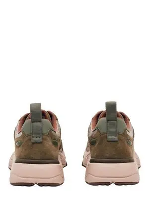 REISS Io Chunky-sole Panelled Runner Trainers - Brown/khaki Green