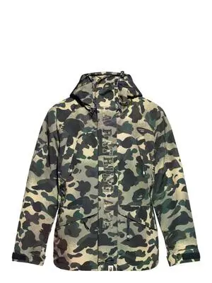 A BATHING APE® Camouflage Hooded Jacket - Green