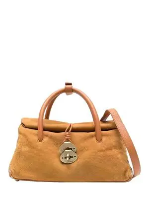 ZANELLATO Jones Suede Tote Bag - Brown