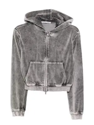 Alexander Wang Zip-up Hoodie - Grey