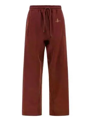 VIVIENNE WESTWOOD Brushed Embroidery Ember Track Pants - Brown