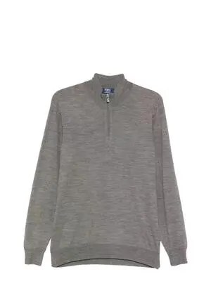 Fedeli Half-zip Top - Grey