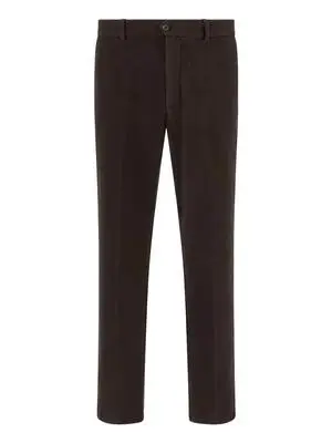 Boggi Milano Garment-dyed Trousers - Brown