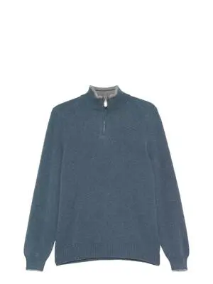 Fedeli Half-zip Sweatshirt - Blue