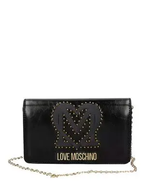 Moschino Studded Chain Crossbody Bag - Black