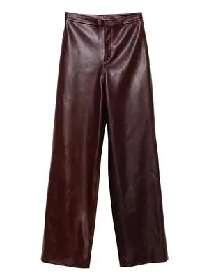 ISABELLE BLANCHE High-waisted Trousers - Red