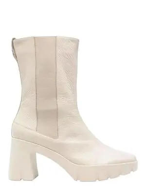 HOGL Panelled Mid-calf Boots - White