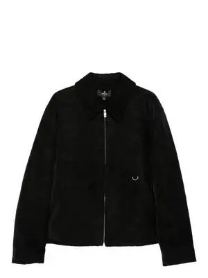 REPRESENT Zip-up Jacket With Shearling Collar - Black